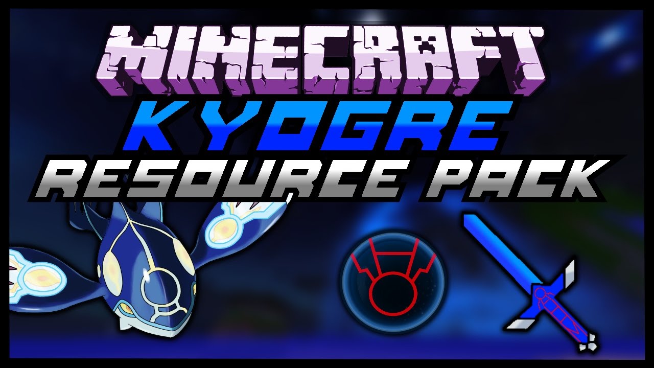 Minecraft Resource Pack: #KYOGRE PACK (DOWNLOAD) [1.8+] - YouTube