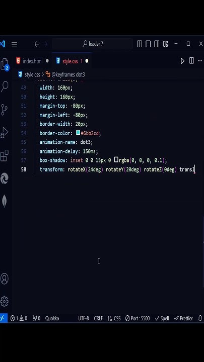 😀 How To Create New Animation Loader 7 Coding Css Htmlcss Code Tutorial Cssanimation Html