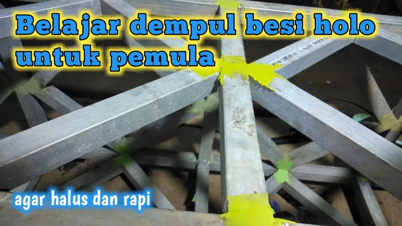 BELAJAR DEMPUL BESI HOLO BAGI PEMULA, agar halus dan rapi - YouTube