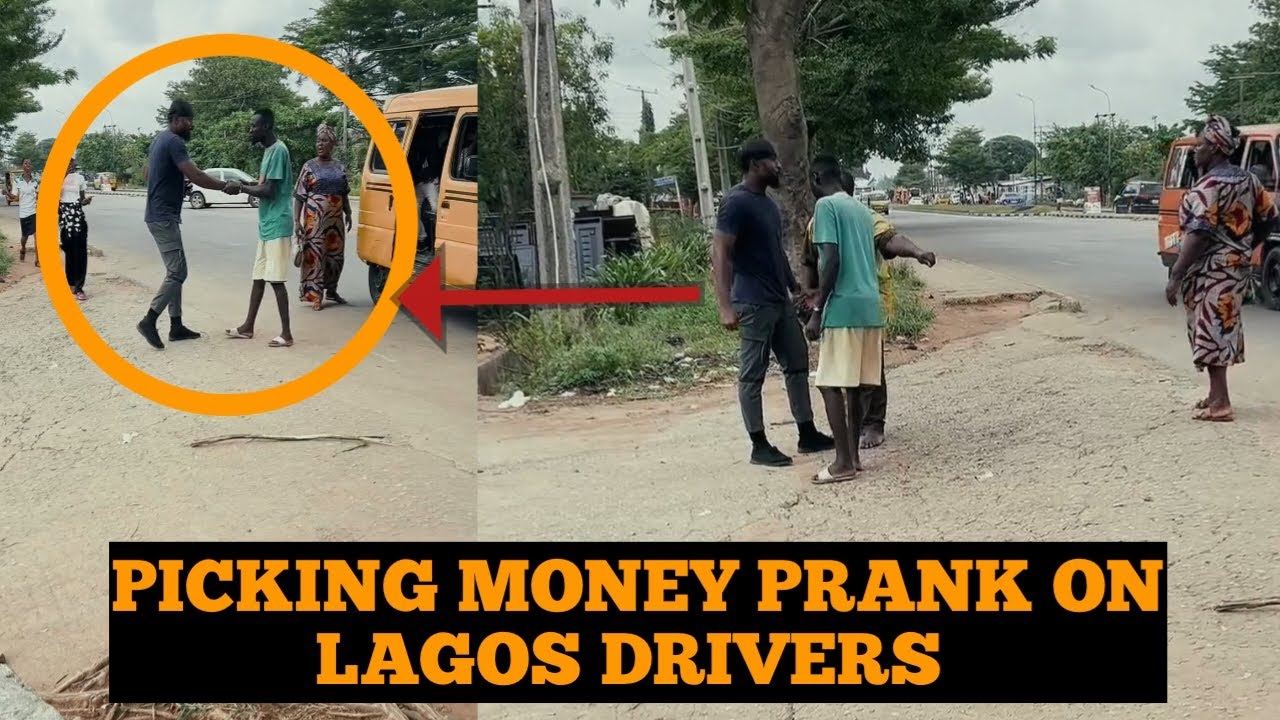 Money picking prank 🤣 no use money play with lagosians ooo - YouTube
