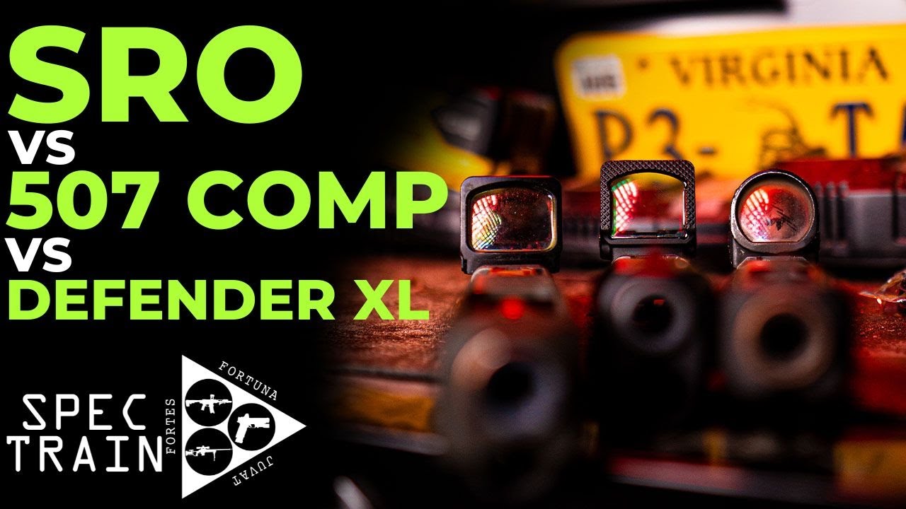 Trijicon SRO VS. Holosun 507 Comp VS. Vortex Defender XL - YouTube