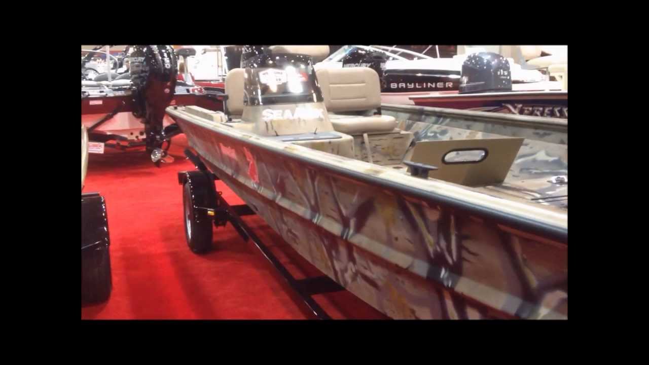 2013 SeaArk 2060 Rivercat Hunting Boat - YouTube