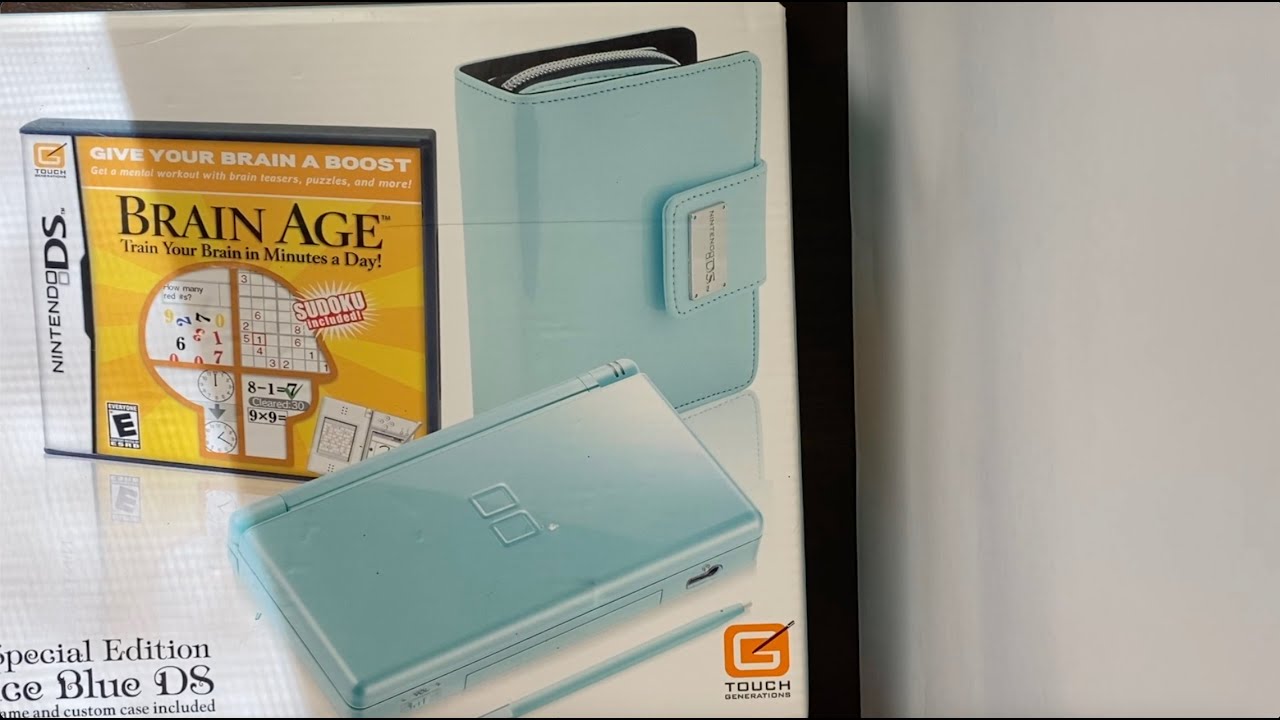 Unboxing an Untested Limited Edition Ice Blue DS Lite - YouTube