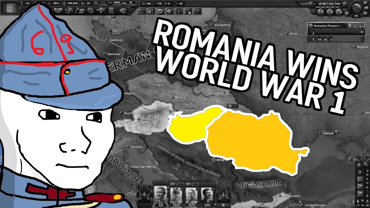 The NEW ROMANIAN FOCUS In HOI4 The Great War Redux - YouTube