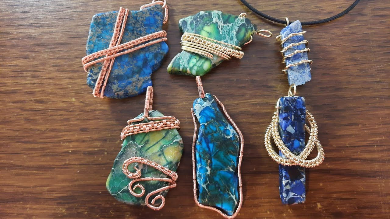 copper wire handmade pendants easy ideas (make at home) - YouTube