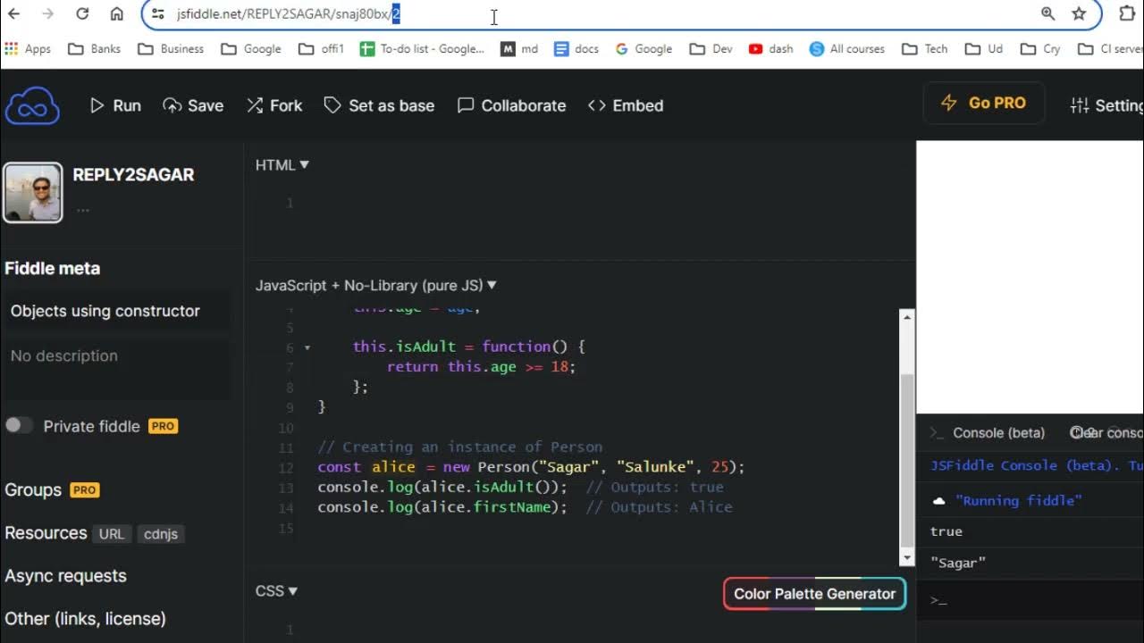 url link to latest revision of JSFiddle jsfiddle url keeps changing ...