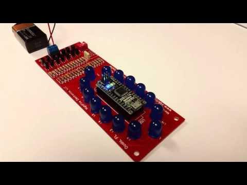 Arduino Nano LED Flasher Kit (demo 2) - YouTube