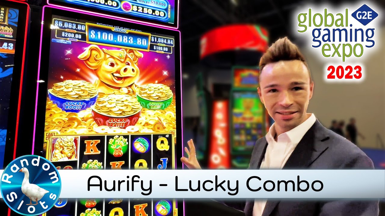 #G2E2023 Aurify Lucky Combo Slot Machine Preview - YouTube
