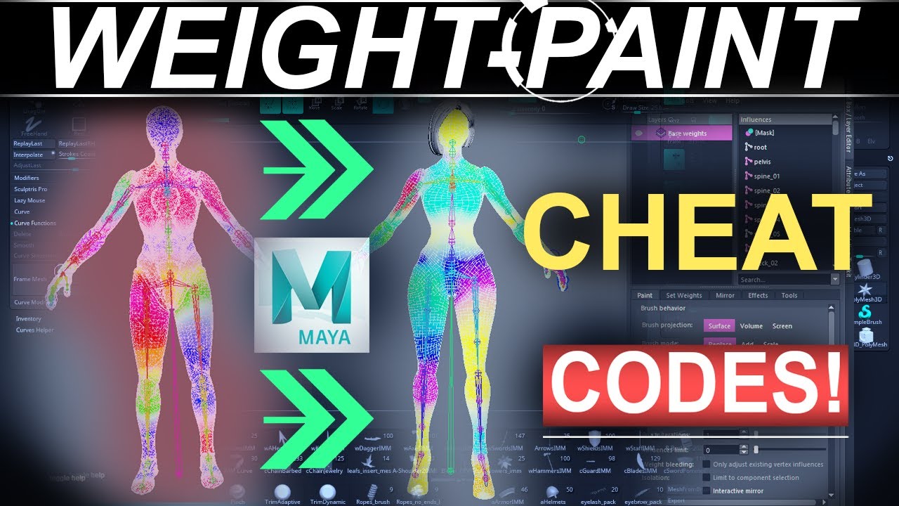 Character Weight-Paint TRANSFERS (30 SECONDS!!) - YouTube