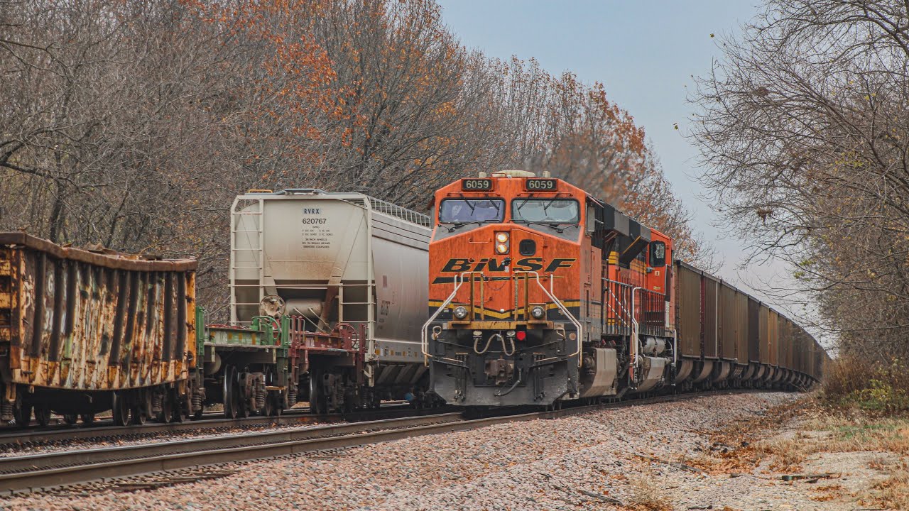 Trains of the Ozarks - BNSF action across Springfield, Missouri Fall ...