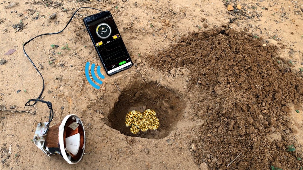 I turn phone into a powerful metal detector - YouTube