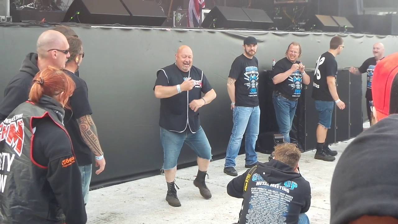 Safety crew guy steals show at Graspop 2016 - YouTube