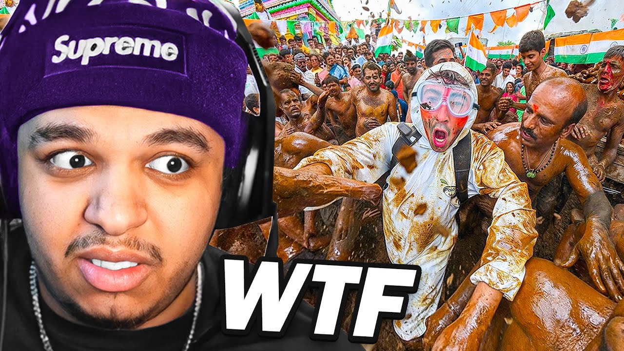 Sham Gets Disgusted Reacting to India's Poop Throwing Festival... - YouTube