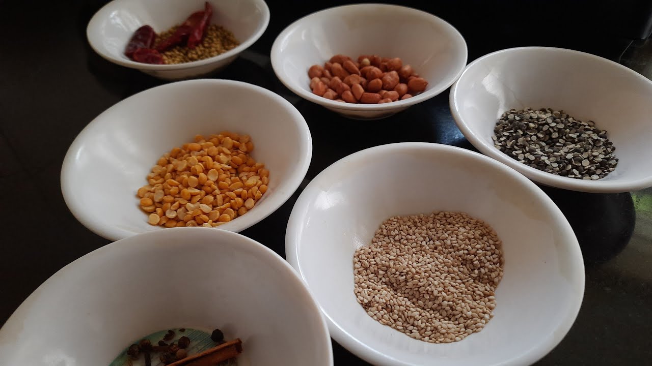 making of fry and curry masala powder in simple and easy way - YouTube