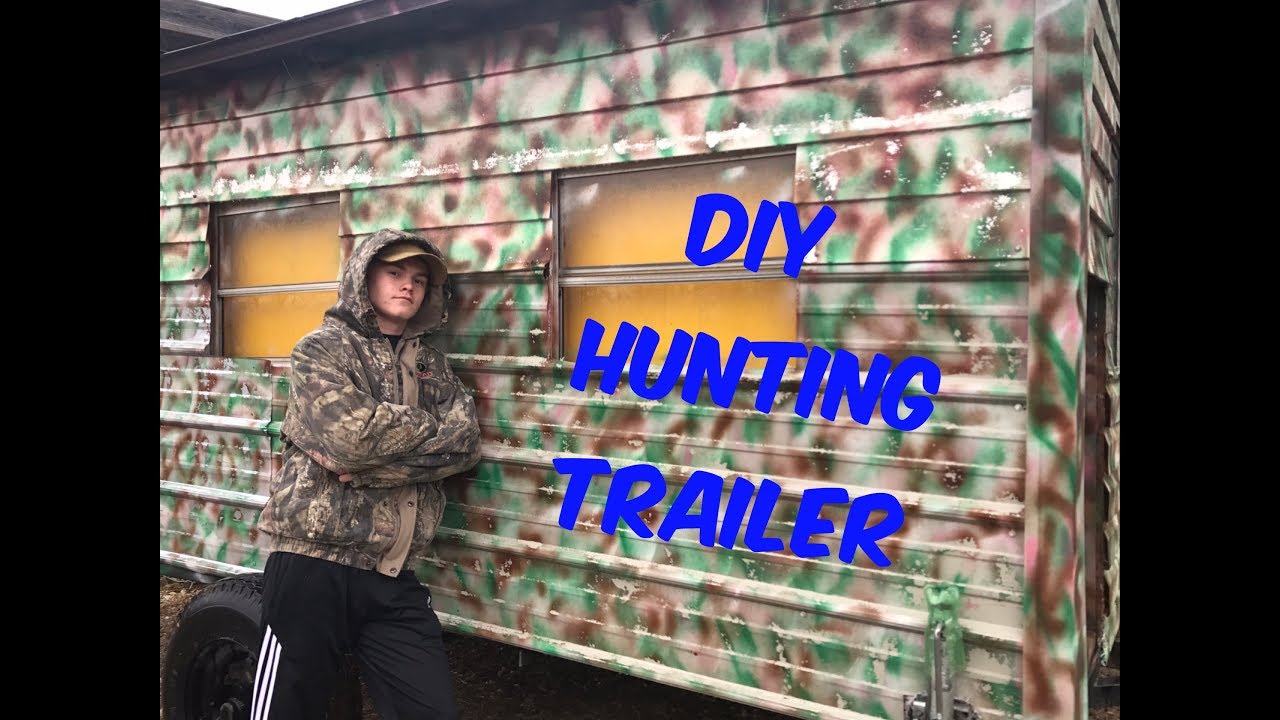 Simple and Easy to Build Hunting Trailer Tour - YouTube
