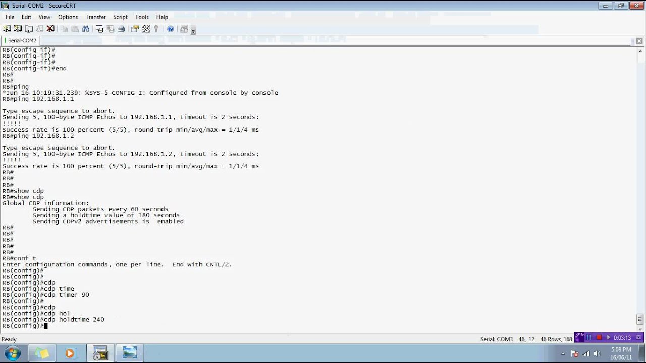 VnPro Video LAB 05 hướng dẫn cấu hình CDP(Cisco Discovery Protocol ...