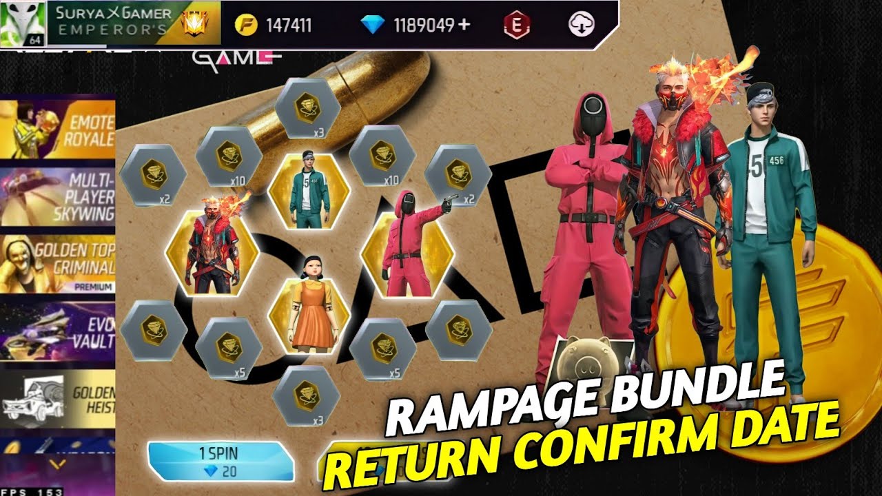 Rampage Bundle Return Confirm Date | Rampage Bundle Return Kab Aayega ...