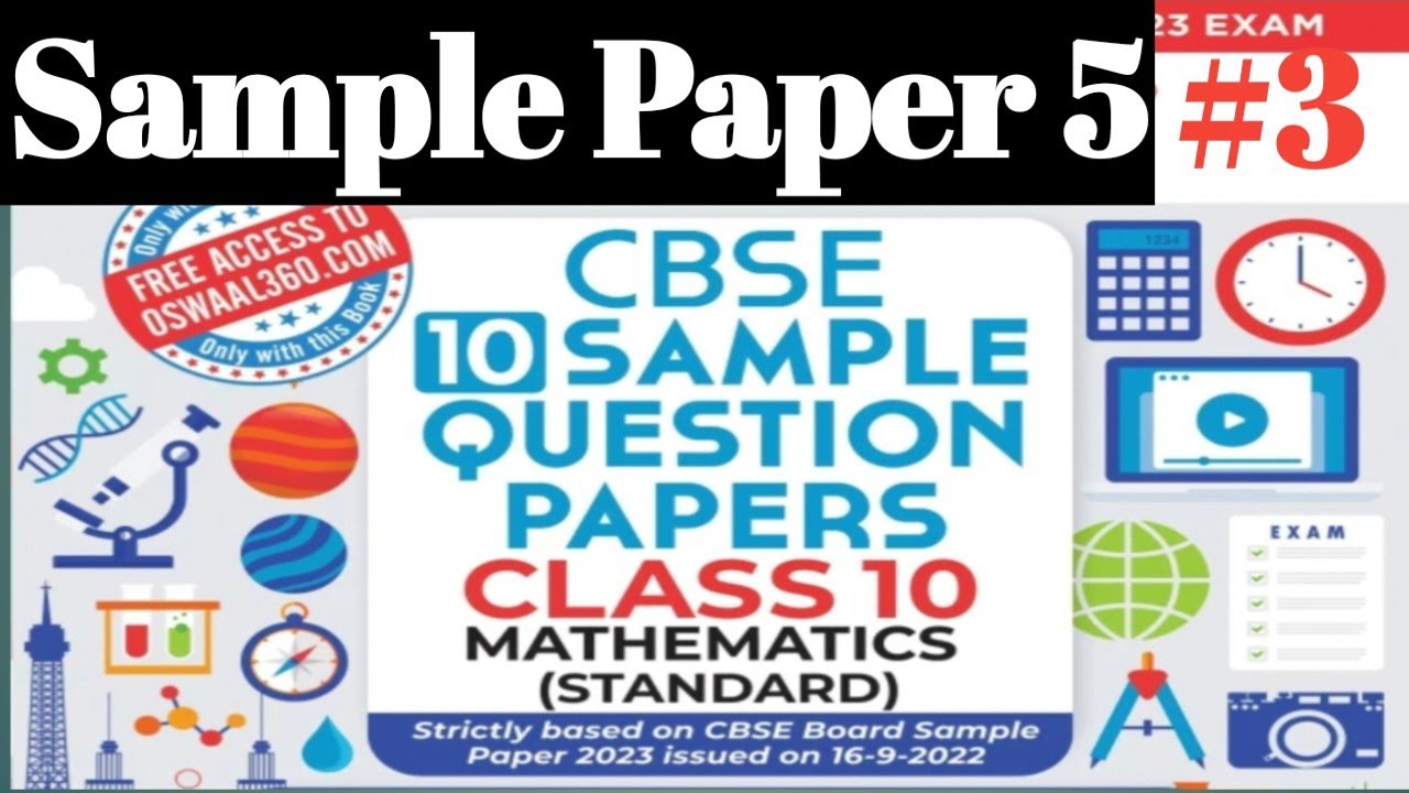 Class10 Math |Oswaal Sample paper|Practice Set 5 | Part 3 |Important ...