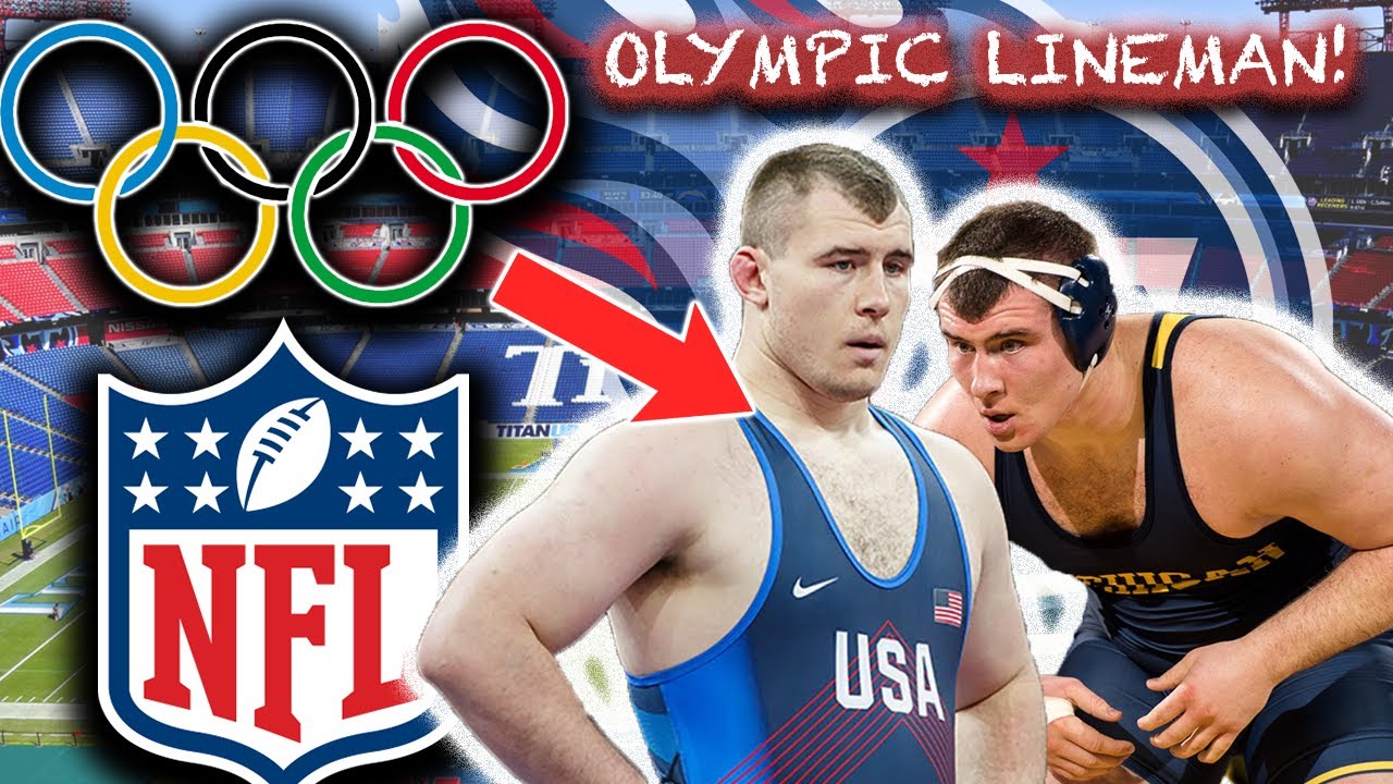 Titans Sign OLYMPIC WRESTLER Adam Coon To Play O-Line!! - YouTube