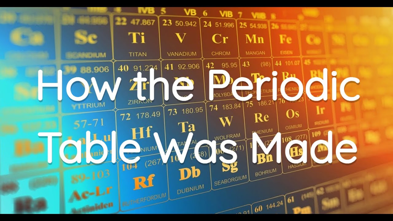 How the Periodic Table Was Made - YouTube