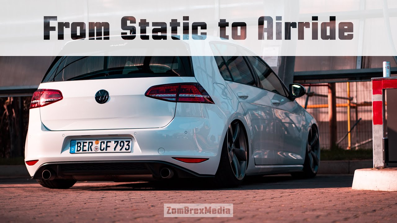 From Static to Airride / Chris Golf 7 GTI / Cinematic Carporn - YouTube