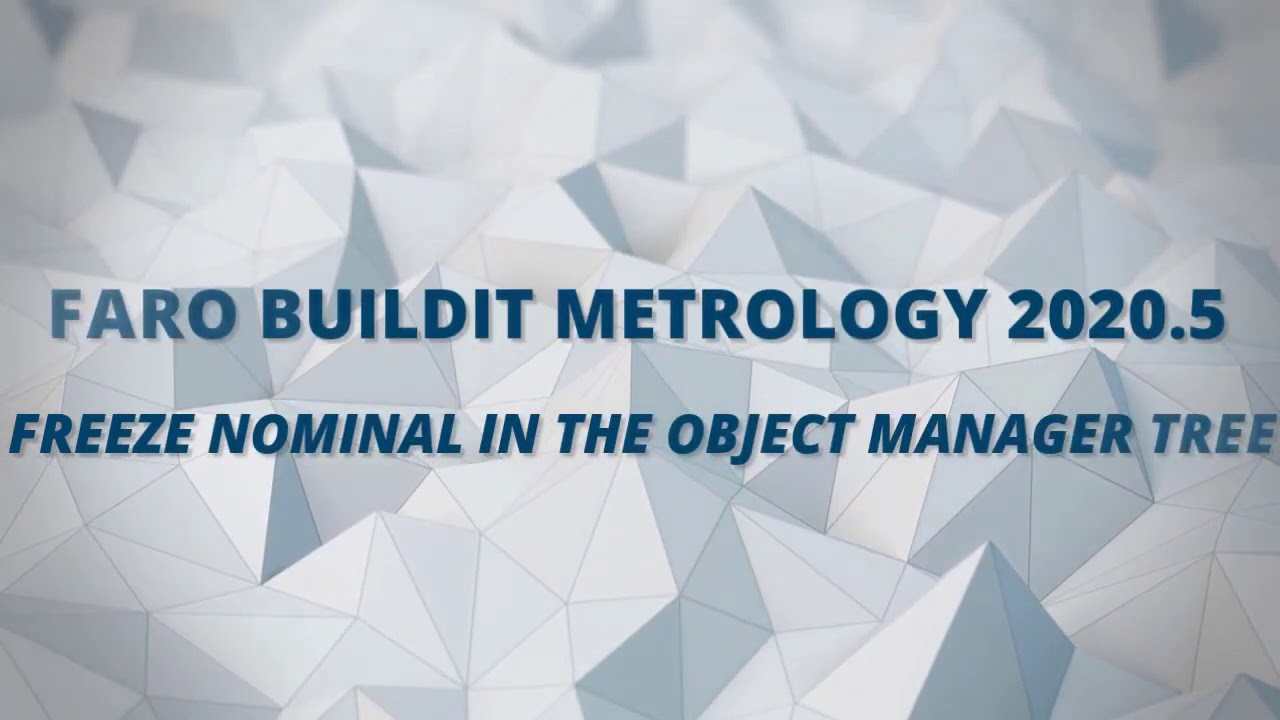 FARO BuildIT Metrology 2020.5 - What's New - English - YouTube