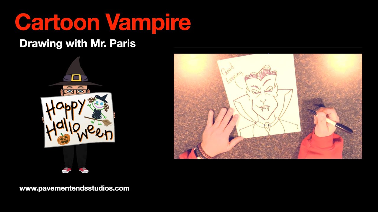 How to Draw a Funny Vampire in Under 10 Minutes! - YouTube