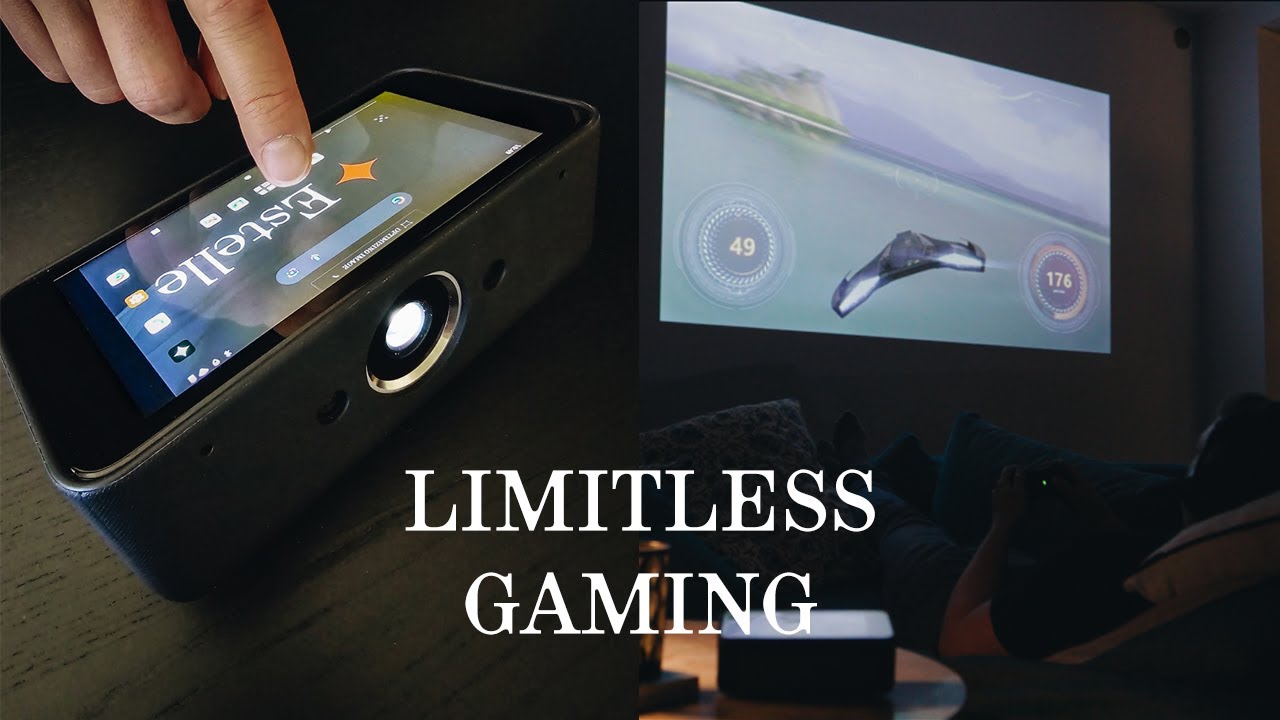 Limitless gaming with the Estelle One projector - YouTube