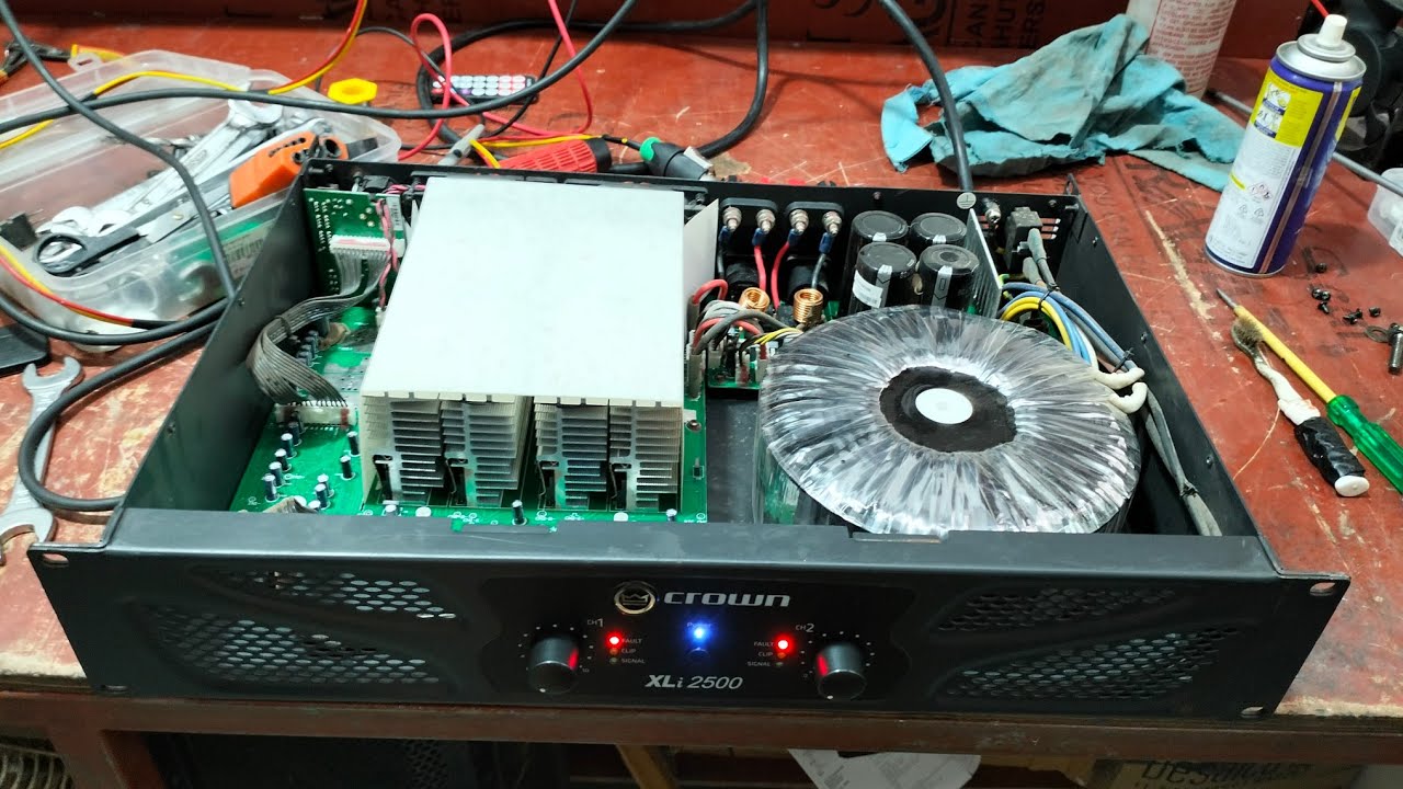 Crown Xli 2500 Testing Amplifier Mr Audio Solution - YouTube