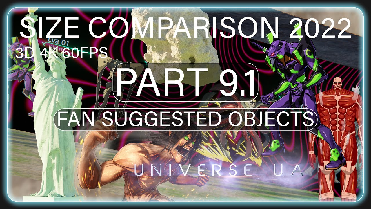 ULTIMATE Size Comparison 2022 (Part 9.1) [Fan suggest] 3D 4K 60FPS ...