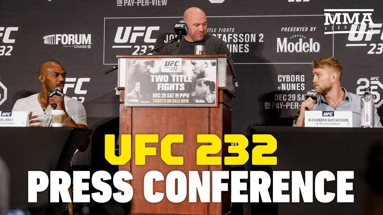 UFC 232: Jones vs. Gustafsson 2 Press Conference - MMA Fighting - YouTube