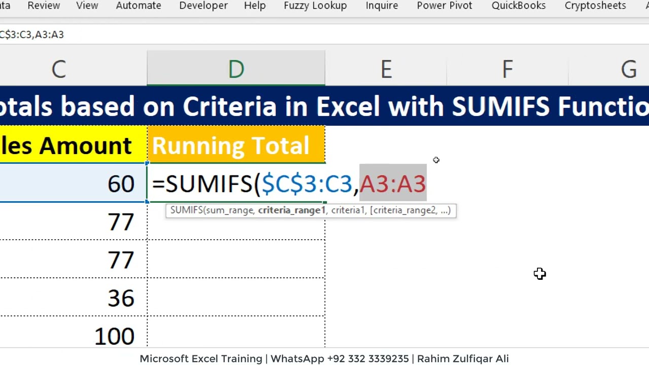 Calculate Running Totals Based On Criteria In Excel With SUMIFS Calculate Running Totals Based On Criteria In Excel With SUMIFS
