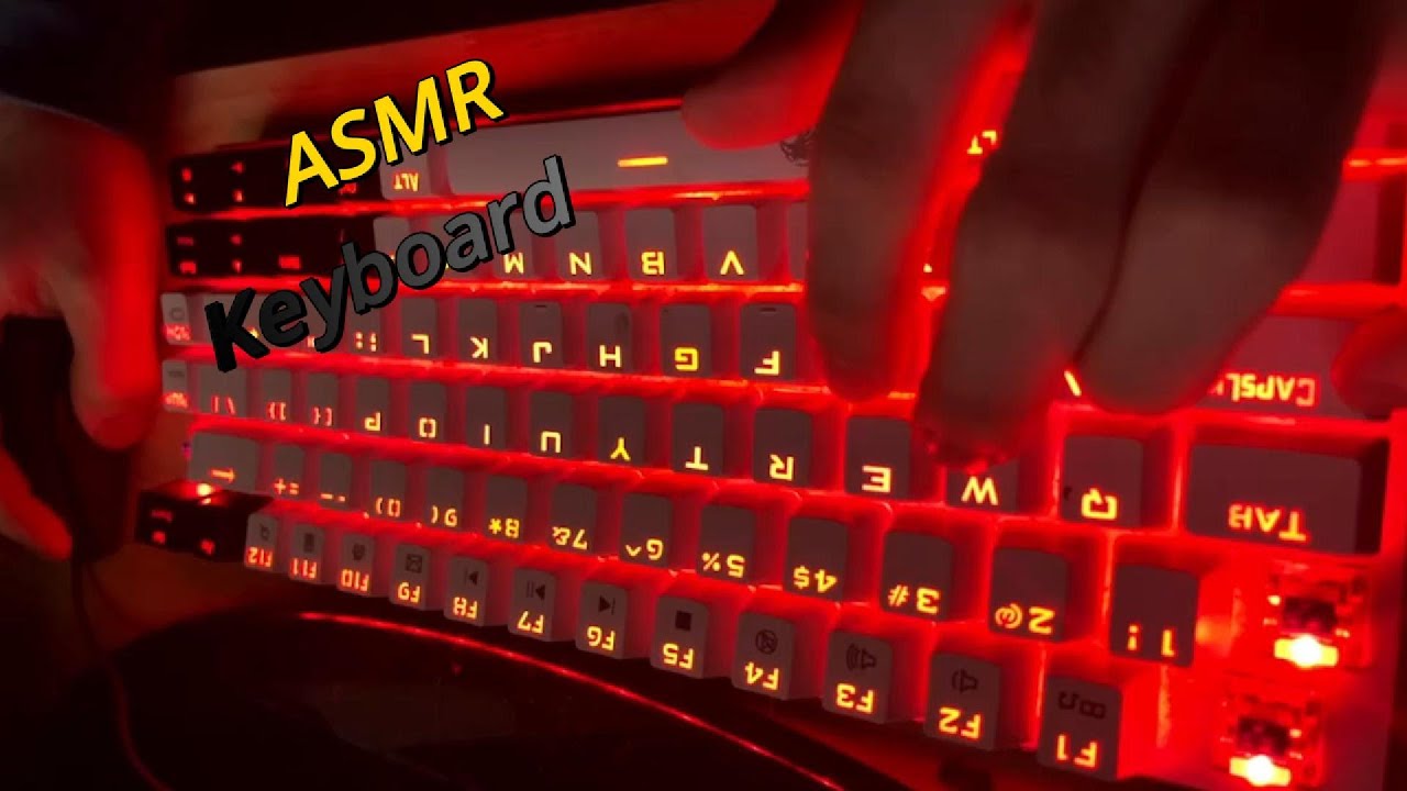 (ASMR) keyboard sounds - YouTube