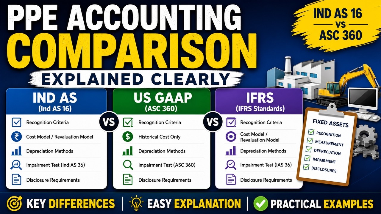 PPE Accounting Comparison — Ind AS (Ind AS 16) vs US GAAP(ASC 360) vs ...
