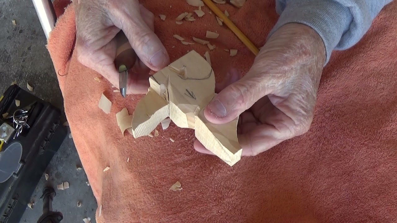 Whittling The Simple Fox Part1 - YouTube