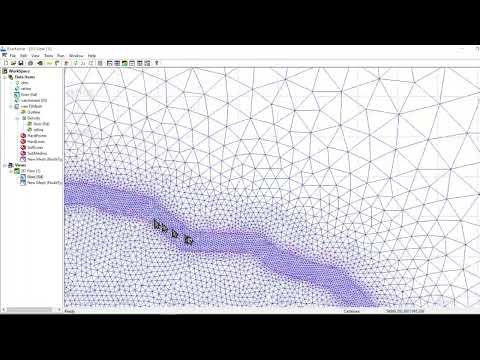 Generating mesh and geometry (selafin, *.slf) file for TELEMAC-2D using Bluekenue