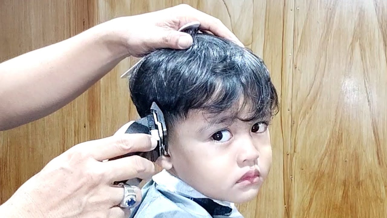 cara potong rambut Mandarin anak balita - YouTube