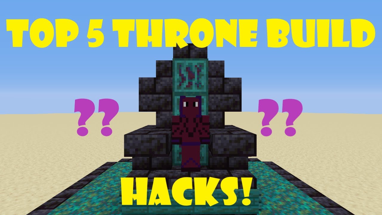 Top 5 Throne Build Hacks!!! (Minecraft Throne Tutorial) - YouTube