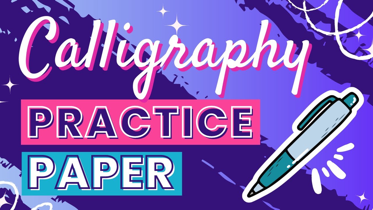 How To Create Calligraphy Practice Paper In Canva - YouTube