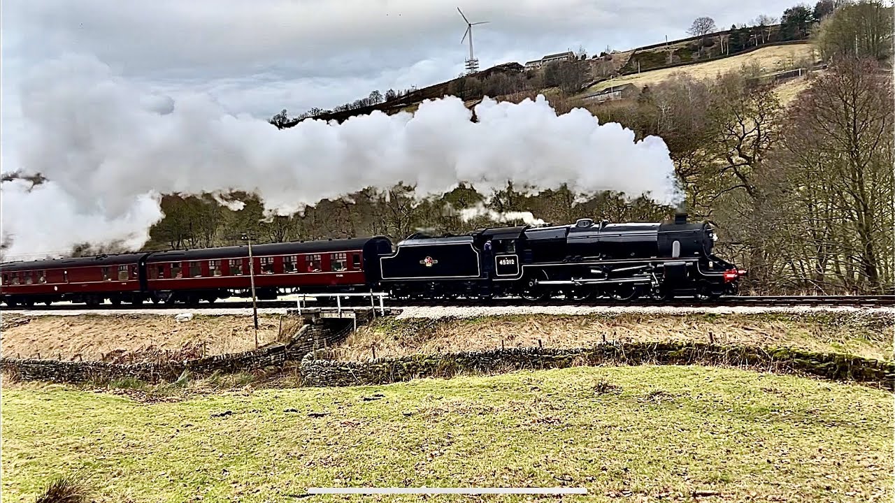 LMS Stanier Black Five 45212’s last Hurrah on the Worth Valley from the ...