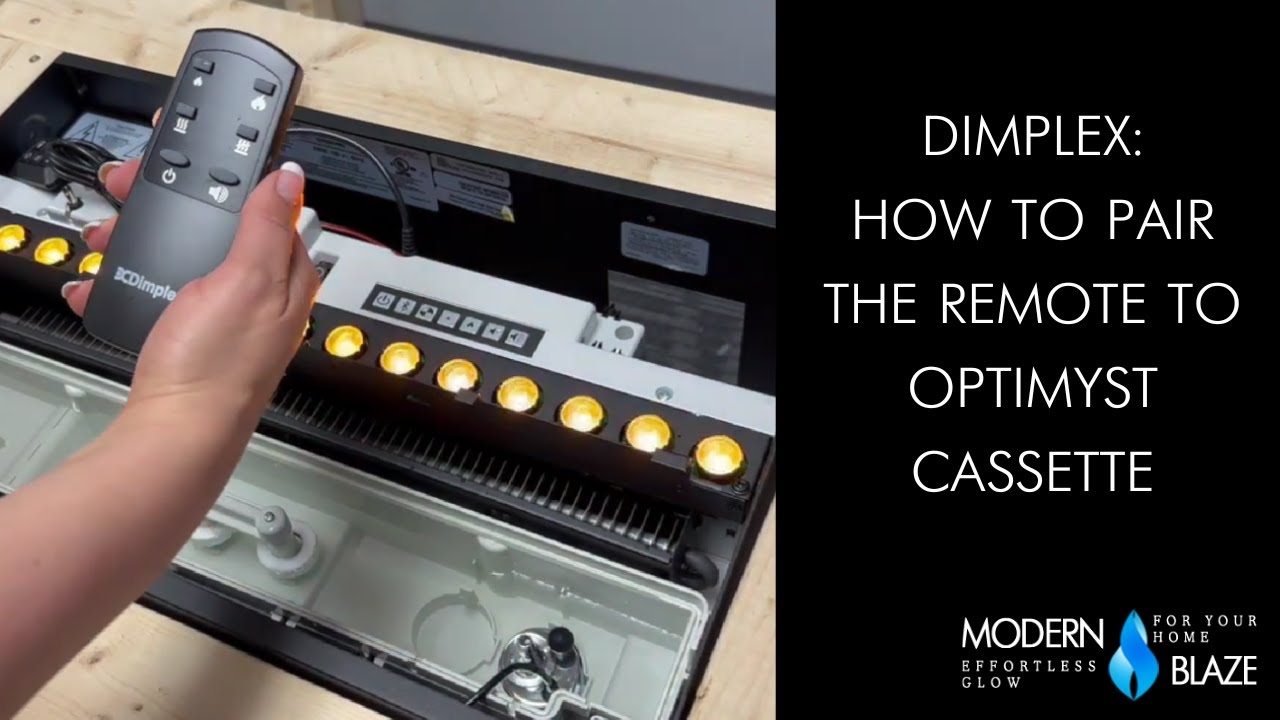 Dimplex: How to Pair the Remote to Optimyst Cassette - YouTube