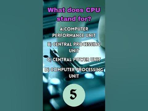 Unveiling the Mystery: What Does CPU Stand For? #quiz #shortvideo #riddlecommunity #brainpuzzles ...