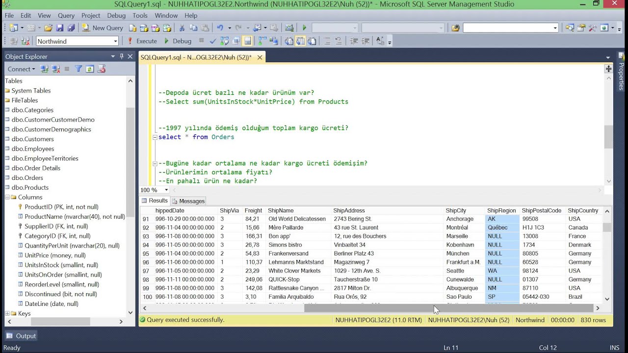 SQL Genel Tekrar 1 - YouTube