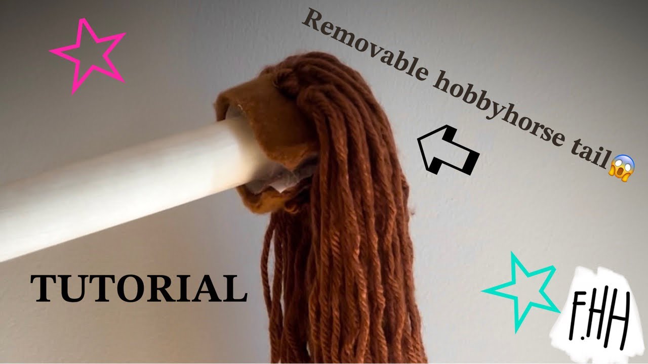How to make a removable hobbyhorse tail add on!🐎 | Easy🧵 ...