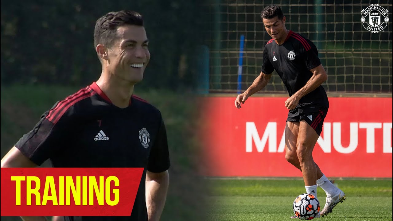 Cristiano Ronaldo's return to Carrington | Training | Manchester United ...