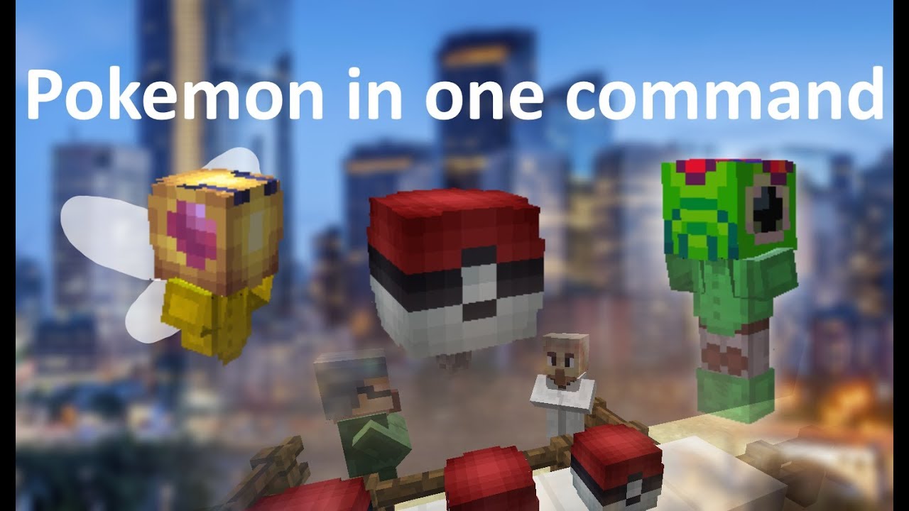 [Update] Pokemon in one command - Minecraft - YouTube