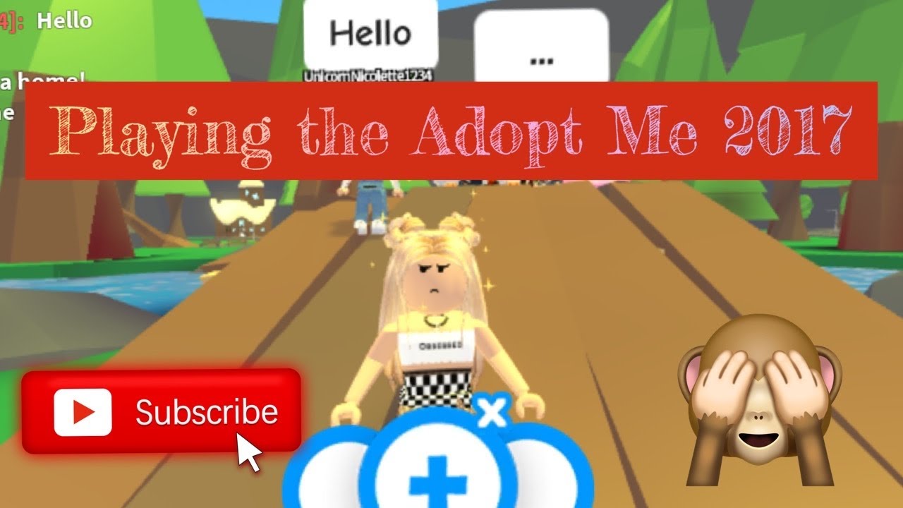 Playing Adopt Me 2017! - YouTube