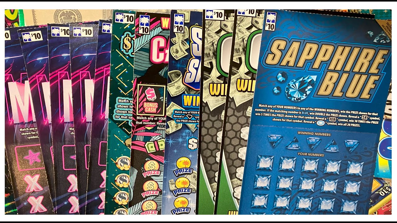 SC $10.00 New Second Chance Sapphire Blue Scratch Off Lottery Ticket ...