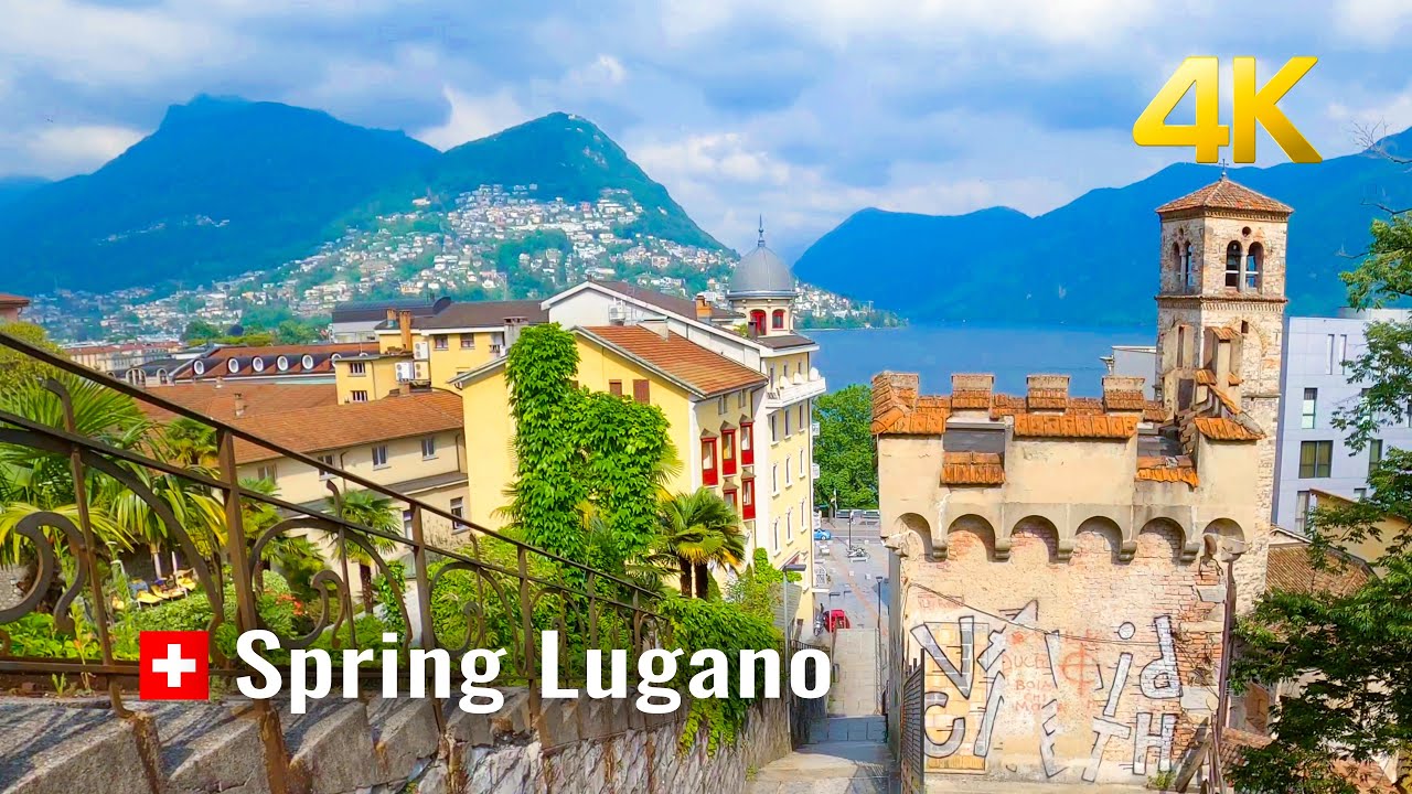 Lugano Switzerland 🇨🇭 a town of parks and flowers, villas and sacred ...