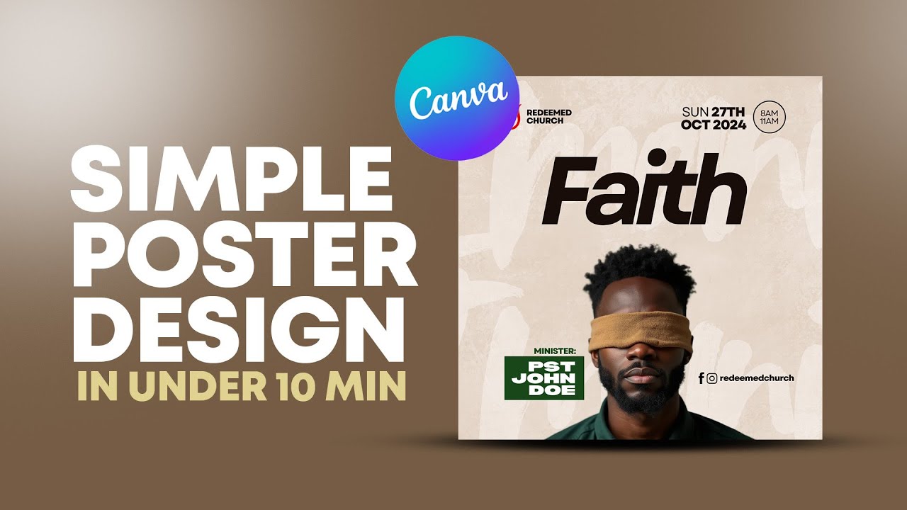 How to Make An Event Poster Design in Canva (In under 10 minutes) - YouTube